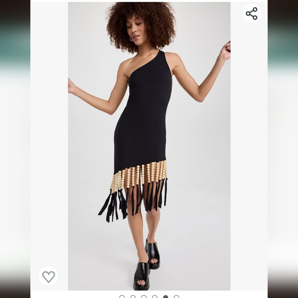 Women's Simon Miller Jamo Wooden Bead Trim Dress Bead… - Gem